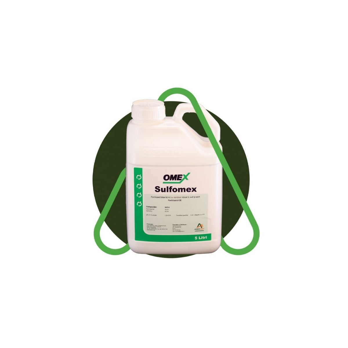 Fertilizant foliar cu sulf 87% si azot 15% Sulphomex, 5 L | Hectarul.ro