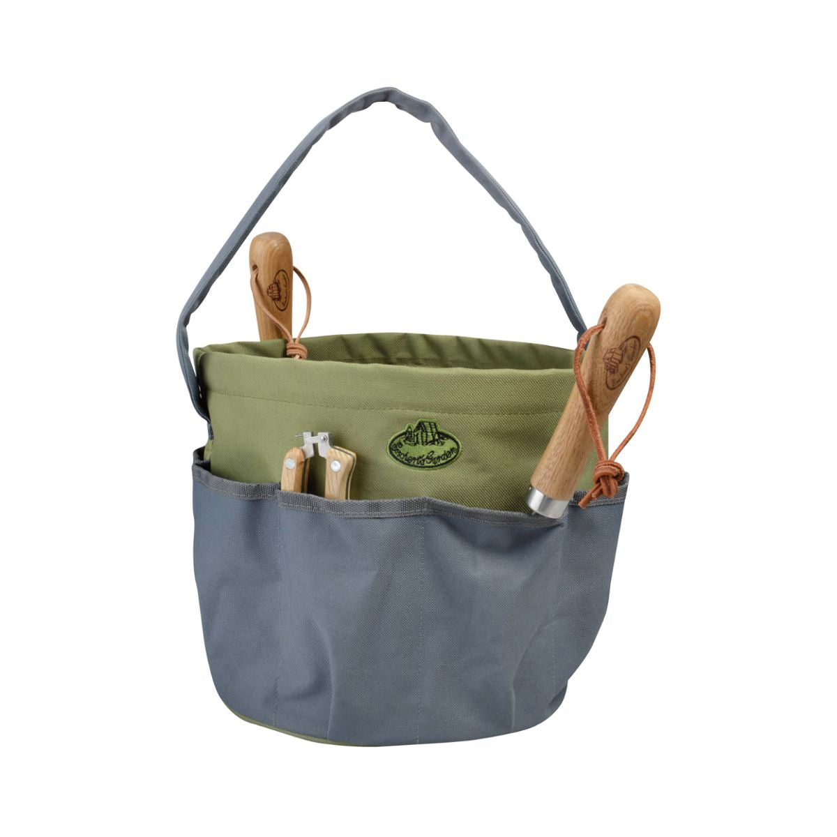Geanta pentru gradinarit gri/verde Esschert Design – Hectarul.ro